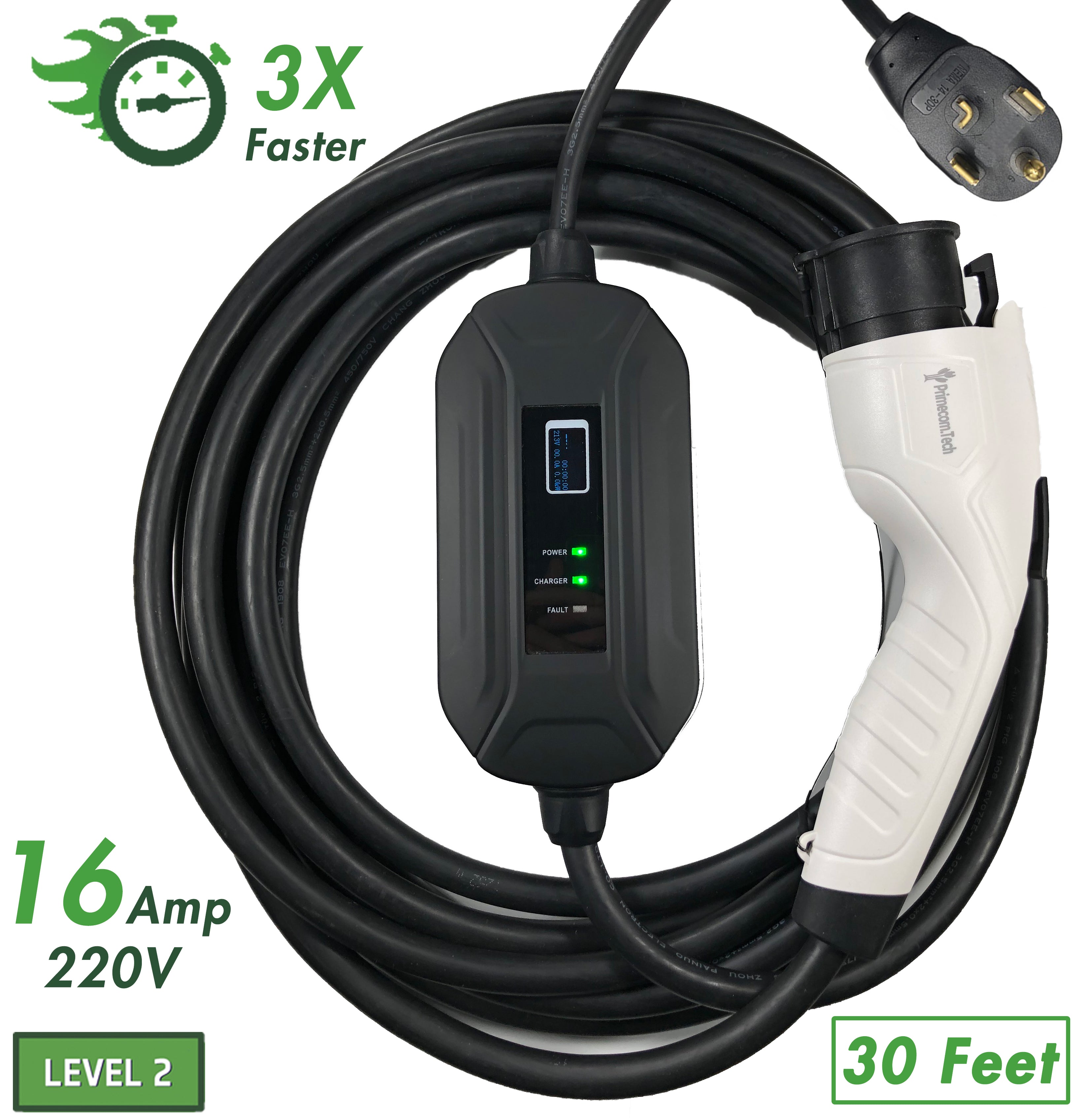 Primecom Nissan Leaf Level 2 Charger | Fast & Versatile Charging ...