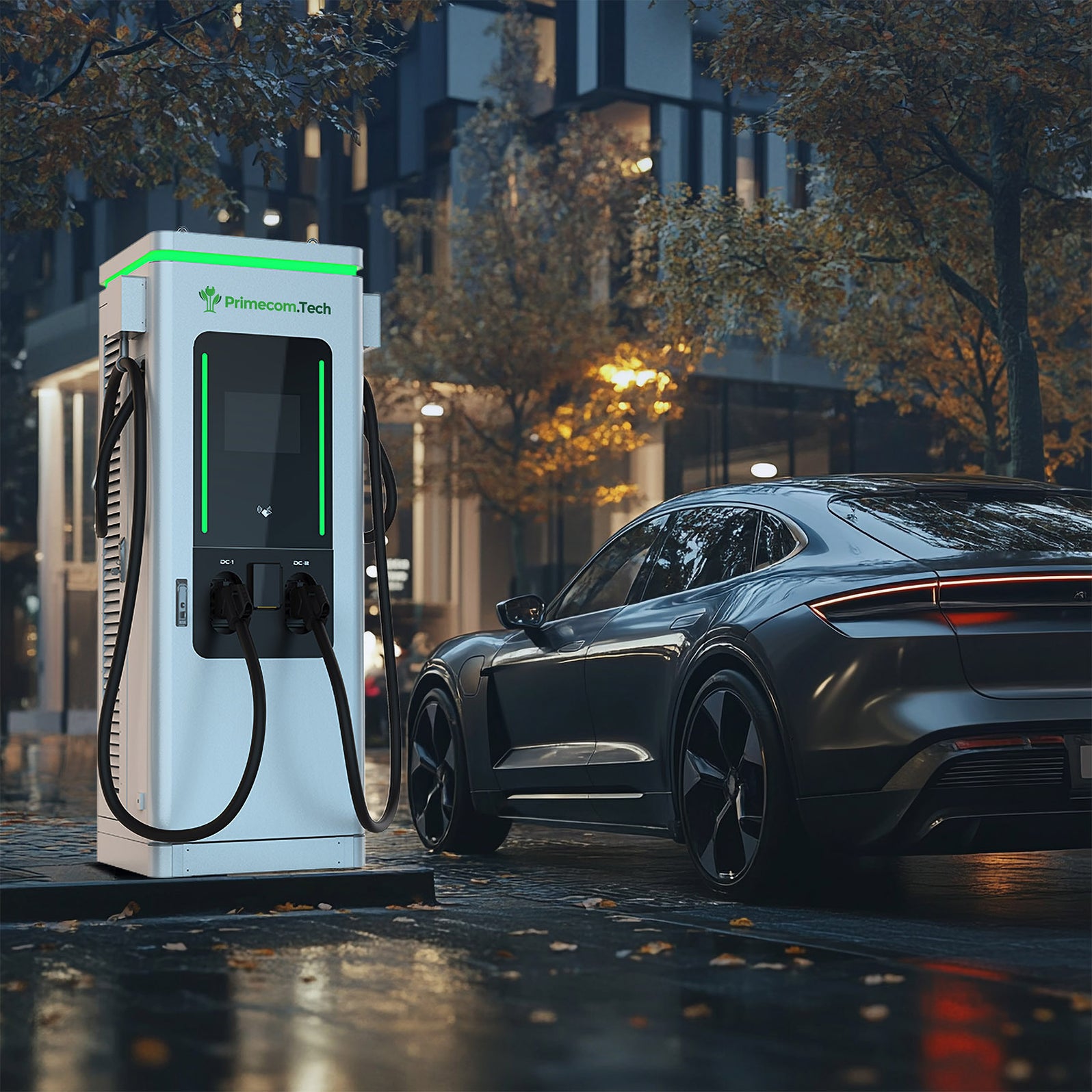 Primecom.Tech Level 3 DC Dual Dispenser EV Charger Supercharger DC Fas ...