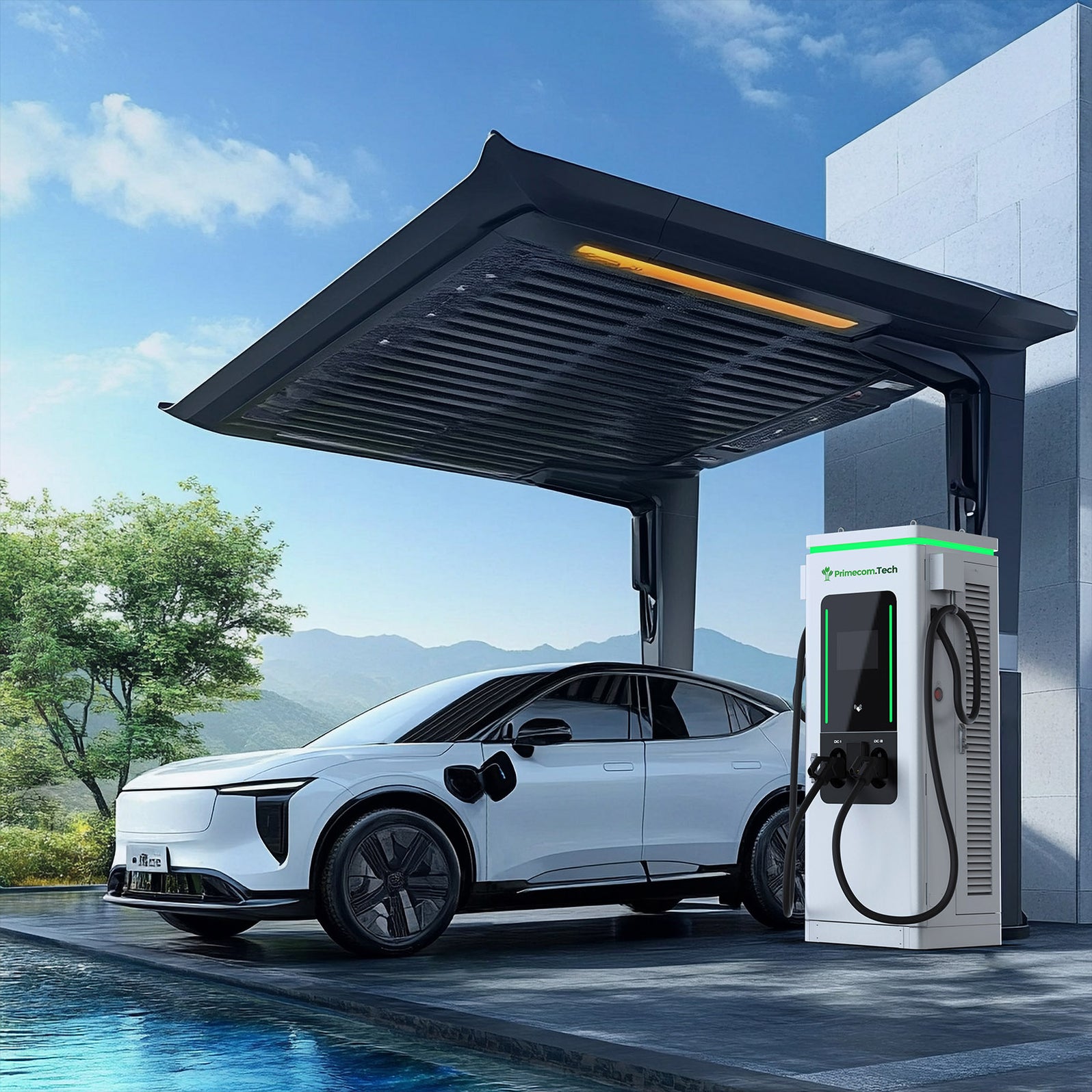 Primecom.Tech Level 3 DC Dual Dispenser EV Charger Supercharger DC Fas ...