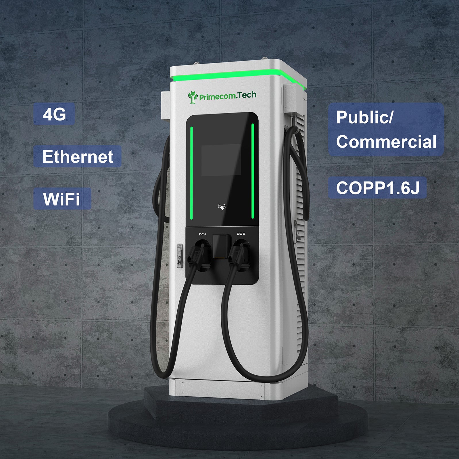 Primecom.Tech Level 3 DC Dual Dispenser EV Charger Supercharger DC Fas ...