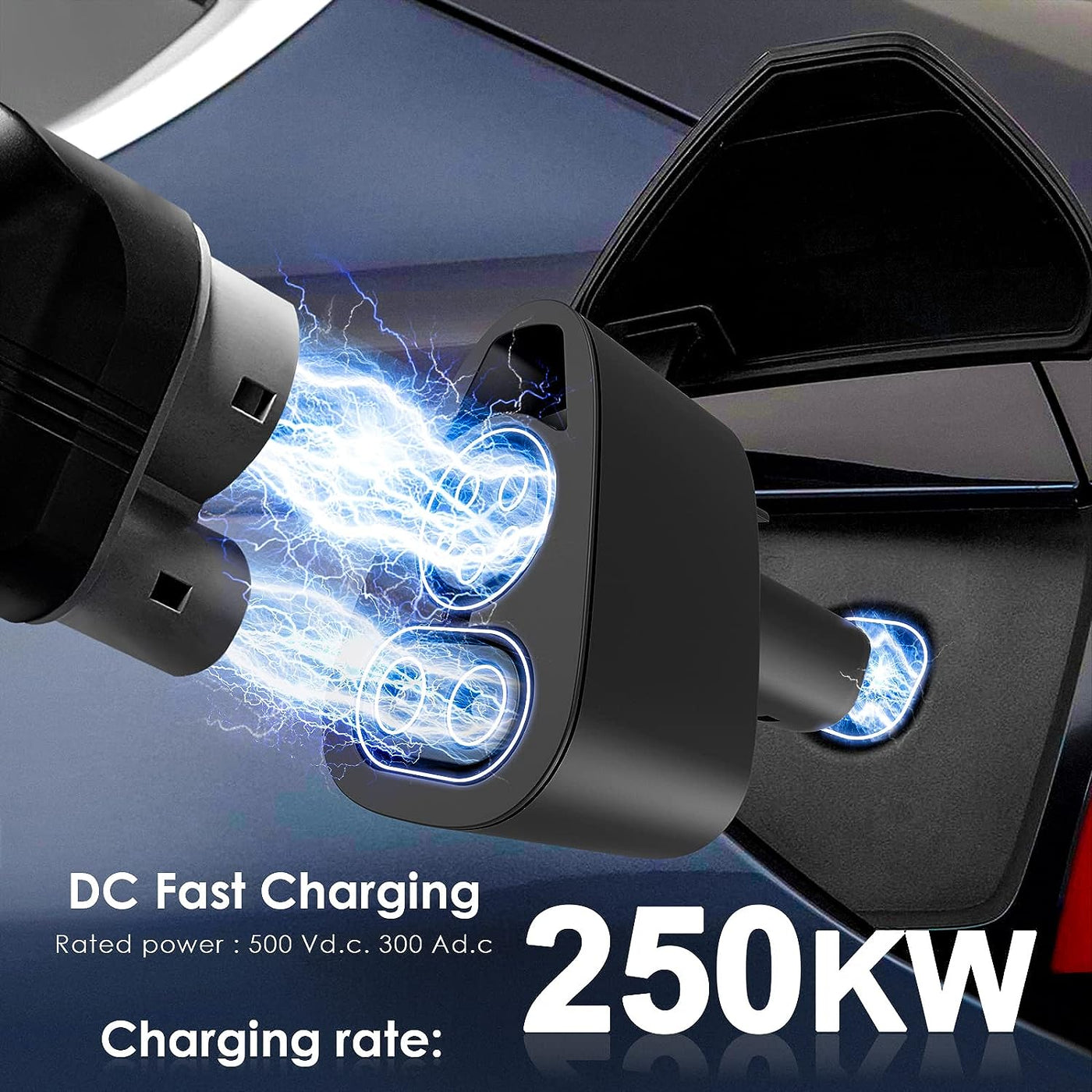 CCS1 to Tesla Adapter, Max 250kW/300A/500V DC Fast Charging for Tesla ...