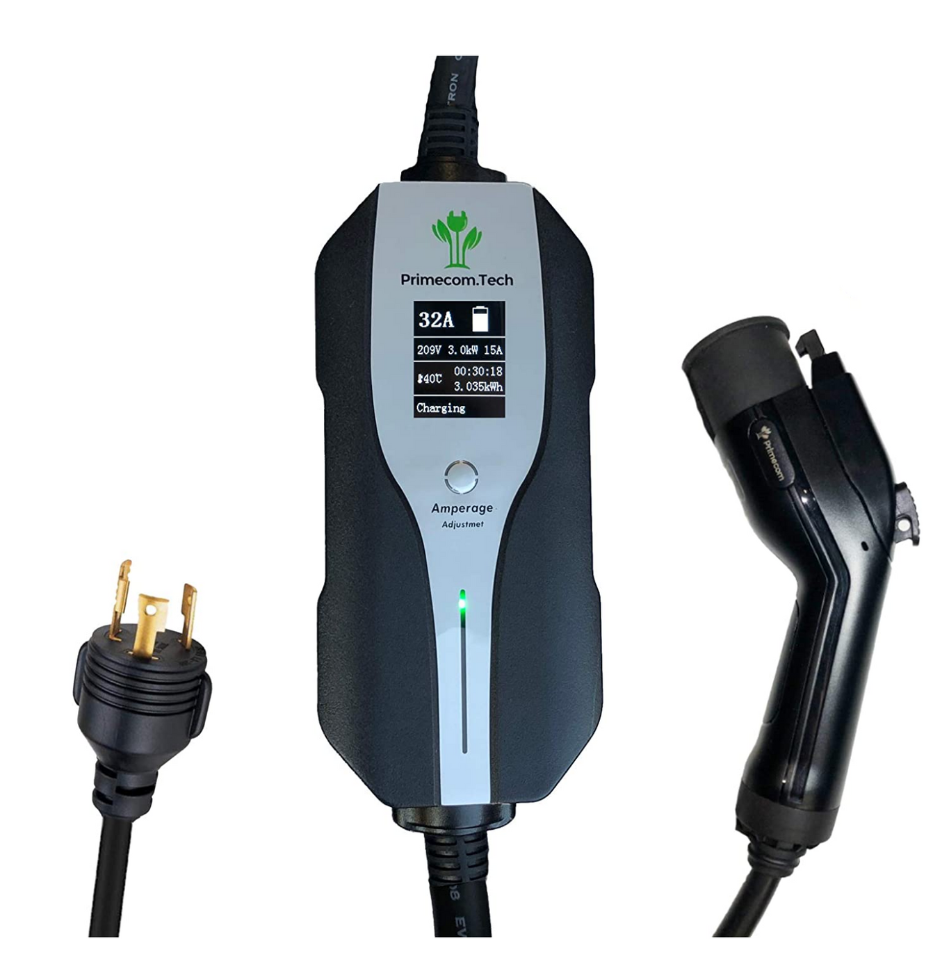 Level 2 Electric Vehicle (EV) Charger Amperage Adjustable — PRIMECOMTECH