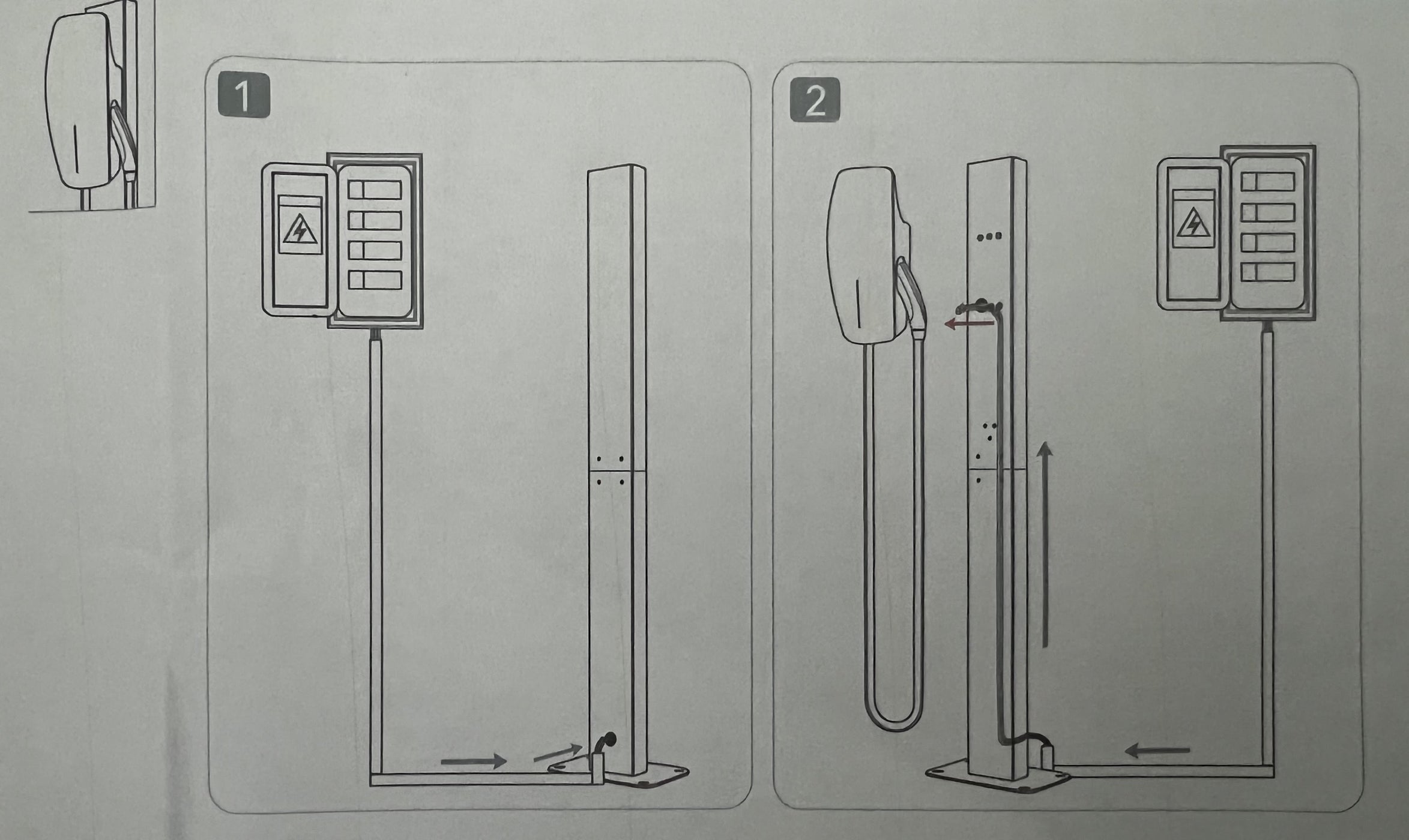 TESLA GEN3 and GEN2 EVSE Wall Connector Pedestal -Mounted EV Charging ...