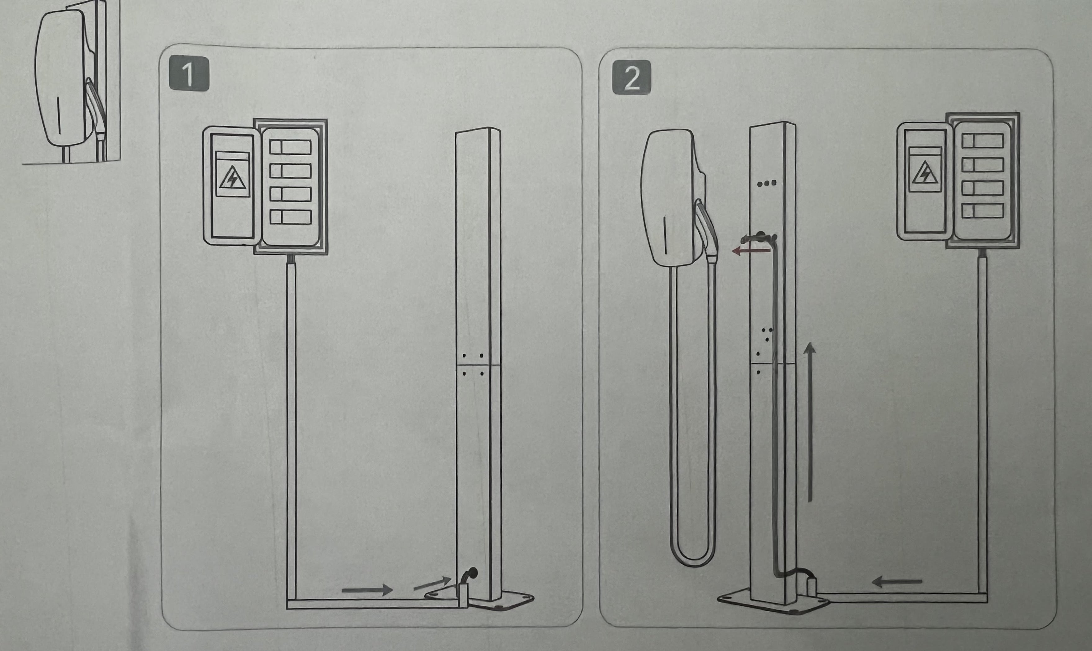 TESLA GEN3 and GEN2 EVSE Wall Connector Pedestal -Mounted EV Charging ...